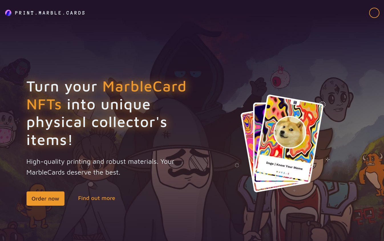 Print Your MarbleCards